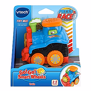 VTech Go! Go! Smart Wheels Press and Race Train, Multicolor