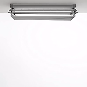 foxydry Air, Wall and Ceiling Clothesline, Electrical Drying Rack, with Remote Control in Aluminium and Steel (Ceiling Mounted, 120)