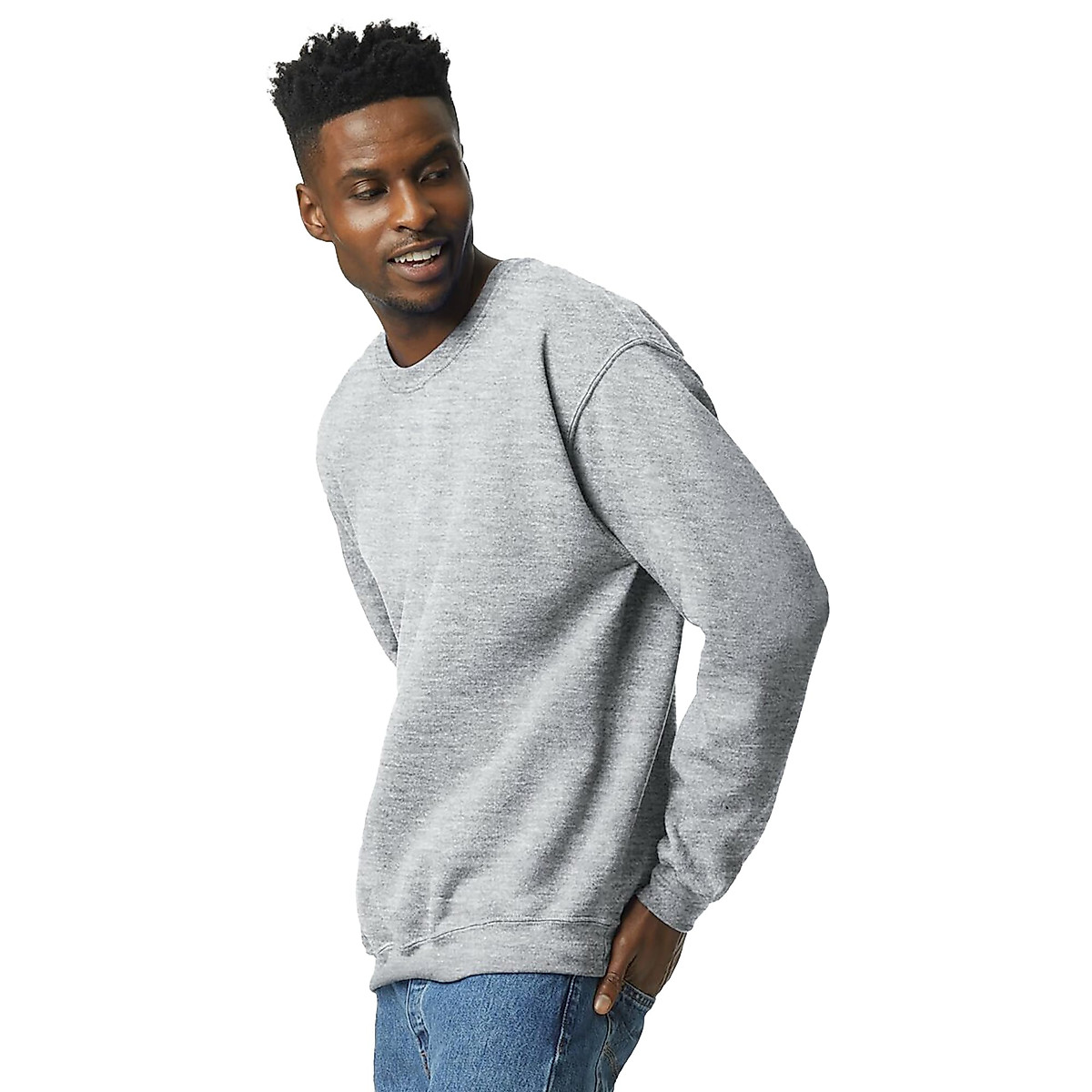 UGP Campus Apparel Gildan Men's Heavy Blend Crewneck Sweatshirt - X-Large - Sport Grey