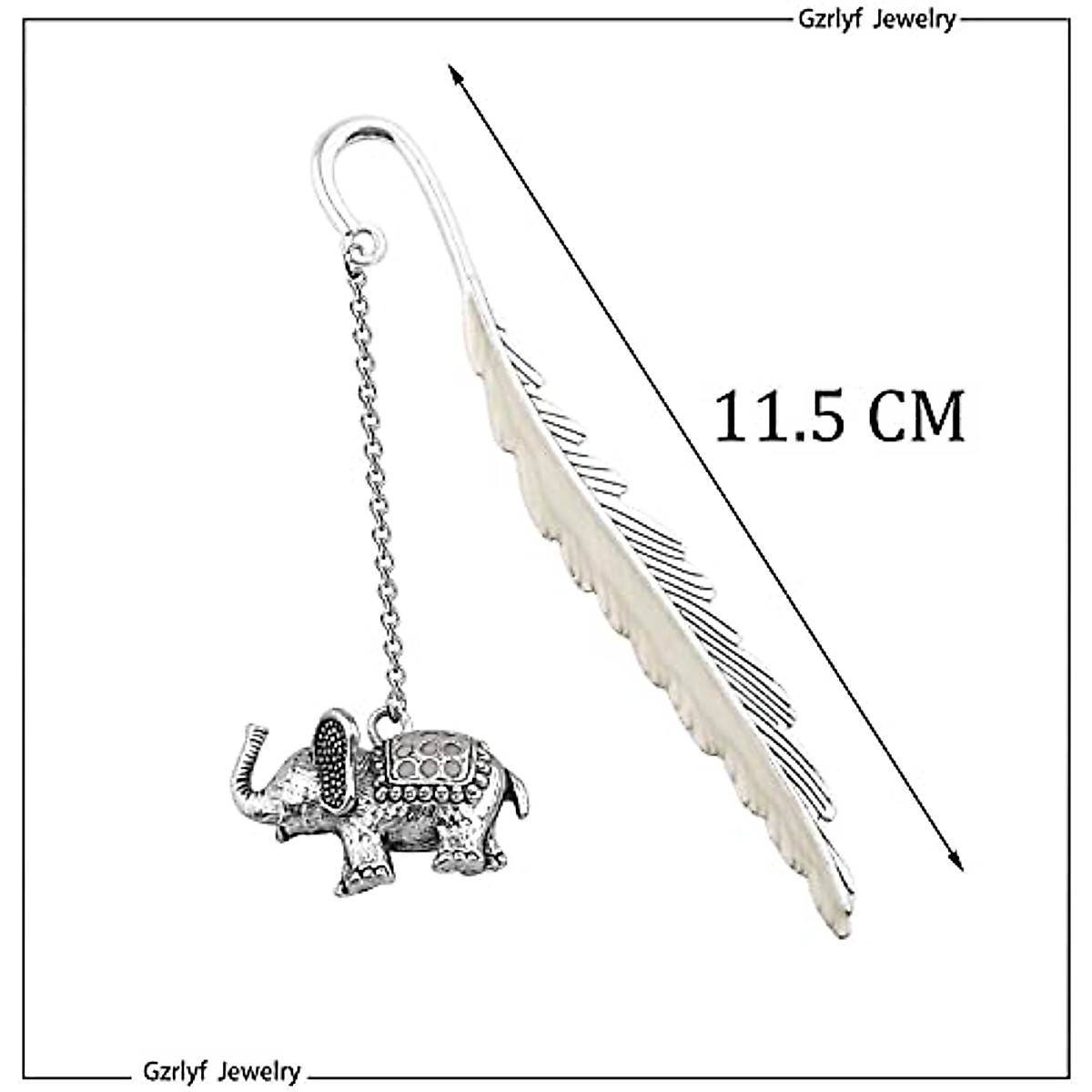 Gzrlyf Elephant Bookmark Luminous Bookmarks Elephant Gifts for Elephant Lovers Book Lover Gifts (Luminous Bookmark)