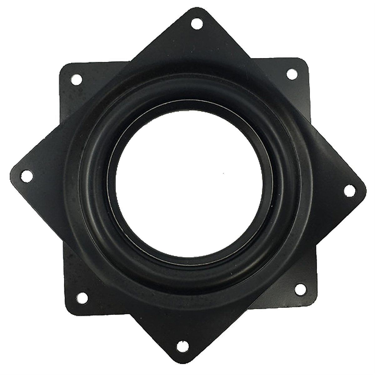 DMSTECH 2 Pack 4" Lazy Susan Turntable (Black) 300-lb Steel Ball Bearing Rotating Tray Strong Sturdy Table Cabinet Low Profile for 360˚ Chair and Door, Kitchen, Craft Project, Makeup Holder, Monitor