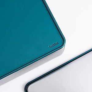 Tianhui Square Tin Canister/Container for Keeping Car,Tea,Coffee,Cookies, Food,Flour,Baked Goods Storage (Emerald Green)