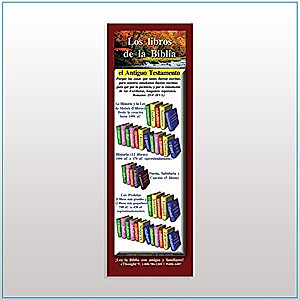 eThought Los Libros de la Biblia en Español - Books of the Bible in Spanish, Para la Iglesia, Escuela Bíblica, Niños, Buscadores y Cristianos, 25 Marcadores