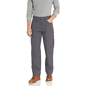 Amazon Essentials Men's Carpenter Pants with Tool Pockets, Grey, 36W x 30L