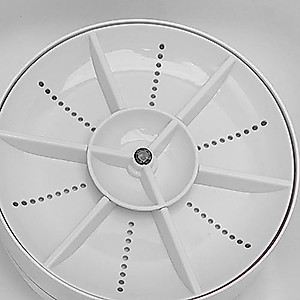 Countertop Dishwasher, 2000mah 8.5V 2A 18W Compact Mini Dishwasher for Kitchen (White)