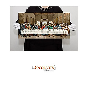 DECORARTS -The Last Supper, Leonardo da Vinci Classic Art Reproductions. Giclee Canvas Prints Wall Art for Home Decor 24x12