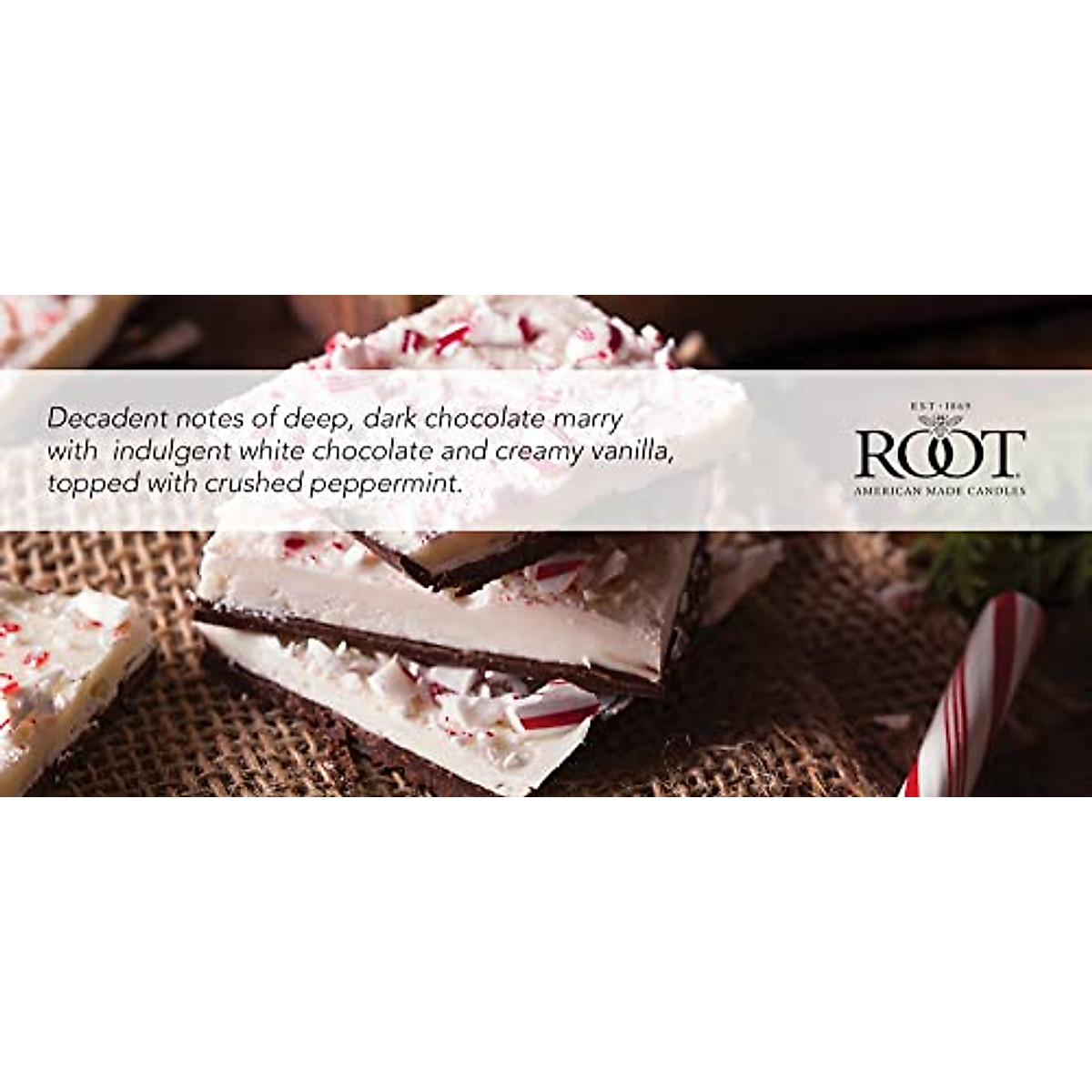 Root Candles Scented Tealights Holiday Collection Beeswax Blend 4-Hour Tealight Candles, 8-Count, Peppermint Bark