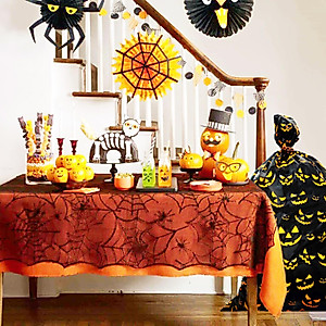 Halloween Extra Large Gift Bags Jumbo - Spooky Gift Bag for Big Presents - Black and Orange Giant Gift Bags Plastic - Jack-o-Lantern Lawn Leaf Garbage Trash Bags Huge - Over Size, 36 x 56 inches (1 pcs)