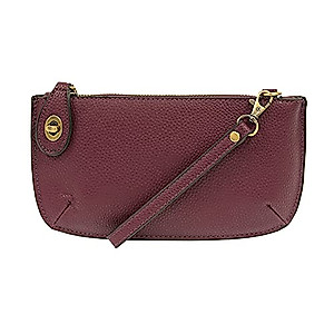 Joy Susan Women's Fashion Purse Mini Crossbody Wristlet Clutch Handbag - Plum