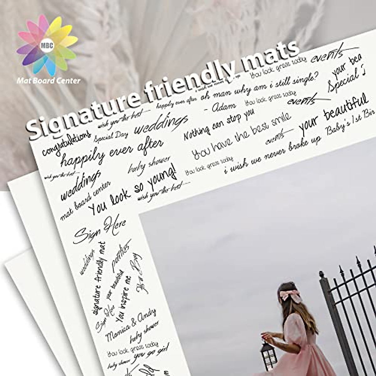 Mat Board Center, 11x14 Off White Color Uncut Photo Mat Boards - 1/16" Thickness - for Frames, Prints, Photos and More (10 Pack)