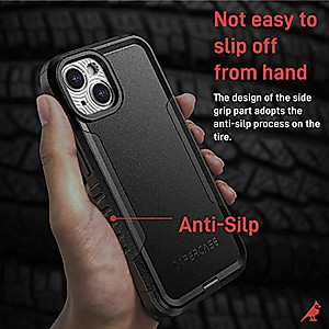 CAPERCASE Everyday Carry iPhone 13 case Protector, Phone case iPhone 13 Shockproof, iPhone case 13 Protective, Black