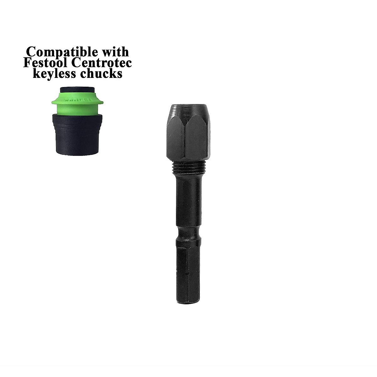 Make it Snappy Tools 1/8 Inch Drill Bit Adapter, Compatible with Festool Centrotec Chucks #92008