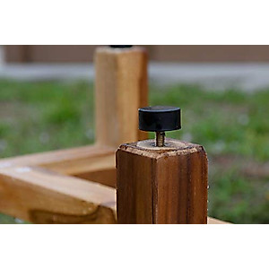 EcoDecors Earthy Teak Shower Bench Eleganto Wooden Seat Garden Bench Natural Teak Wood Patio Bench Armless Bench for Indoors and Outdoors - 30 inches Length