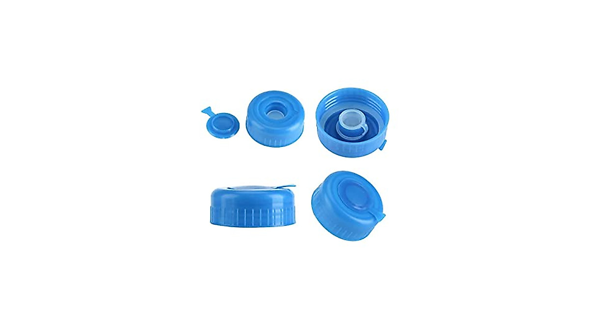 FastUU 5 Pack Blue Screw-On Gallon Bottle Caps