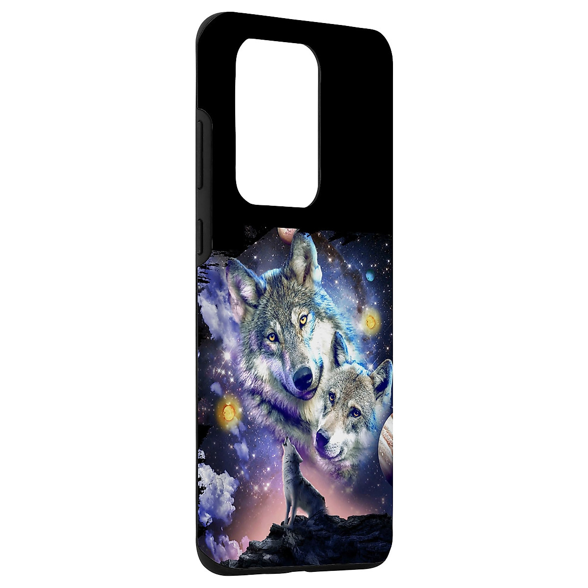 Galaxy S20 Ultra Cosmic Space Wolf, Wolves Family Howling, Celestial Bond Case
