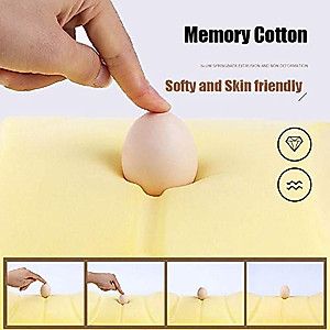 NANGAO Car Seat Headrest Neck Rest Cushion 3D Memory Foam Car Seat Neck Support Neck Rest Headrest Accessories Car Seat Back Pillows for Neck/Back Pain Relief