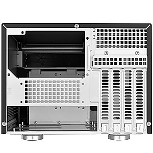 Silverstone Tek Micro-ATX, Mini-DTX, Mini-ITX Small Form Factor Computer Case, Compatible with ATX PSU Cases SG11B