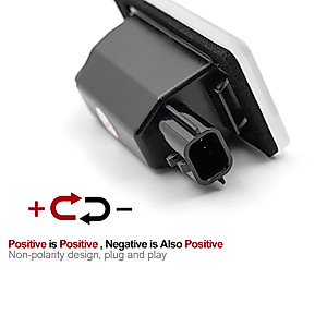 LED License Plate Lights Compatible w/ 2019-2021 Ni-ssan Altima Versa Sentra Rogue, OEM Led Number Lamps Replacement Canbus Error Free 6000K Xenon White Led Rear Tag Light Kit Assembly