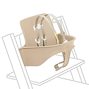 Tripp Trapp Baby Set from Stokke, Natural - Convert The Tripp Trapp Chair into High Chair - Removable Seat + Harness for 6-36 Months - Compatible with Tripp Trapp Models After May 2006