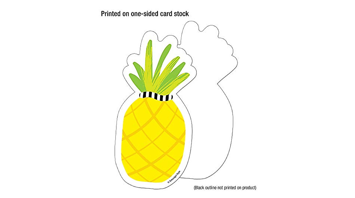 Pineapple Bulletin Board Cutouts – Stylish Classroom Decor