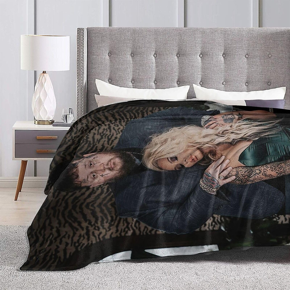 Jellys Music Rolls Blanket Flannel Fleece Blanket Ultra Soft Lightweight Throw Blanket for Bed Couch Living Room 50"x40"