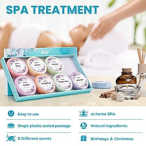 CalmNFiz Shower Steamers Aromatherapy Gift Set- 8 Pack Bath Bombs Gift for Mom with Essential Oil for Home SPA, Self-Care, Relaxation - Mother's Day, Birthday Gifts for Women Who Have Everything