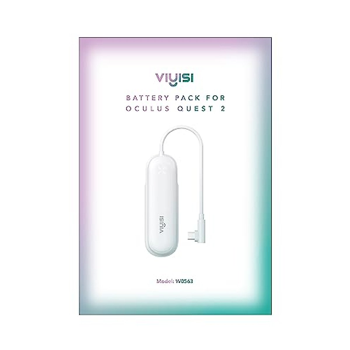 VIYISI Battery Pack for Oculus Quest 2, 5000mAh Portable Charger for Meta Quest, Power Bank for VR Accessories Extend Extra 2-4 Playtime