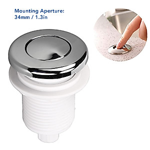Waterproof Bathtub Air Pressure Button Switch for Garbage Disposal, Convenient Installation for Hot Springs, ABS Material