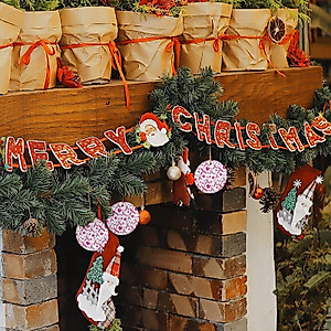 Breast Cancer Pink Ribbon Christmas Decorations Round Ceramic Hanging Ornament Xmas Decor for Christmas Tree Party