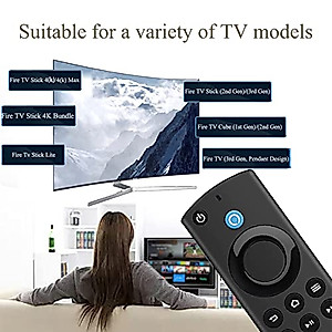 Replacement Voice Remote Control L5B83H (2rd Gen) Control Fire TV Stick, Compatible Fire TV Device, with Voice Remote, Backlit Buttons