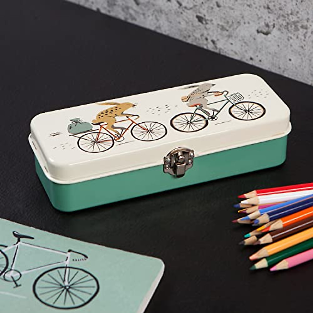 Danica Studio Wild Riders Metal Pencil Box, 8 x 3 x 2 inches