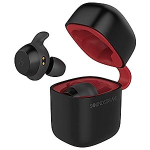 Soundstream h2GO True Wireless Earbuds with Qi Charging - Black