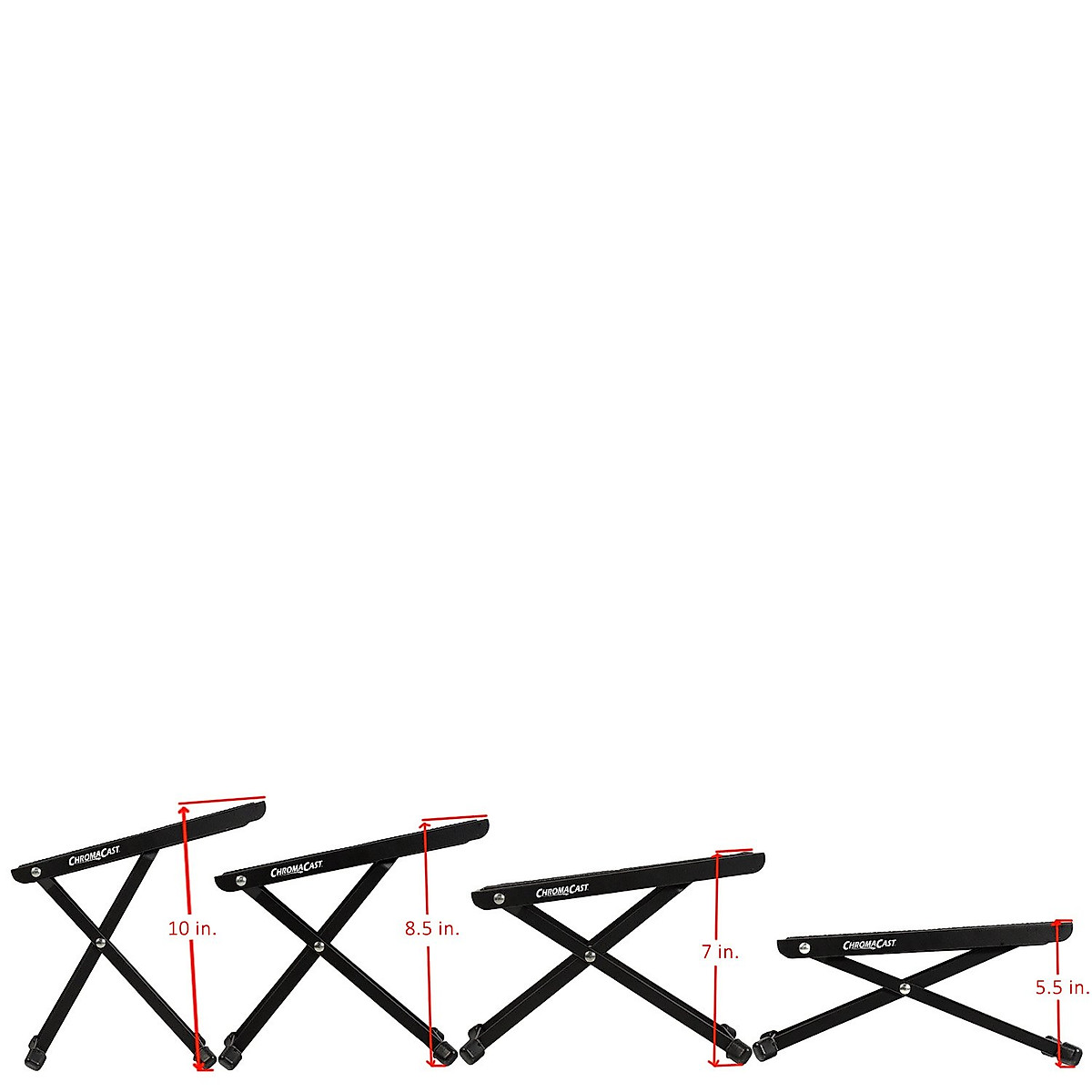 ChromaCast Folding Guitar Foot Rest (CC-FR) Black