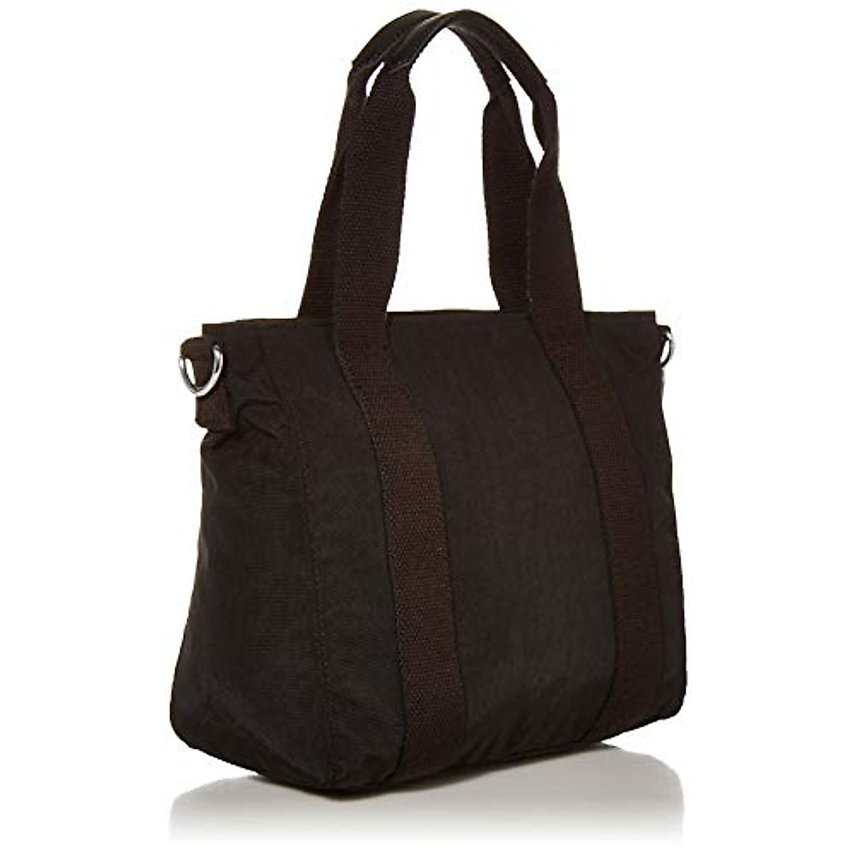 Kipling Women's Asseni Mini Tote, Compact Lightweight Everyday Purse, Nylon Shoulder Bag, Black Noir