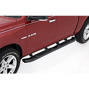 Lund 22758083 Black Composite 5" Oval Bent Nerf Bars for 2009-2015.5 Dodge Ram 1500, 2010-2018 Ram 2500/3500 Quad Cab
