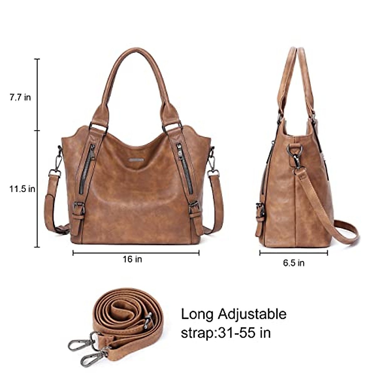 CLUCI Hobo Bag + Women Wallet