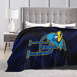 University of Delaware Fleece Blanket, Very Soft Microfiber Flannel Blanket for Couch Warm and Cozy for All Seasons