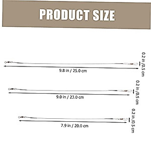 Unomor 60 Pcs Lure Anti-Bite Line Fishing Accessories Fishing Wire Leaders Saltwater Fishing Tackle swivels Fishing Tackle Fishing Kits Fishing Leading Lines Wire for Fishing Fish Leaders