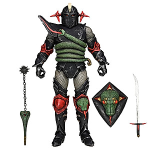NECA Dungeons and Dragons Ultimate Grimsword 7-Inch Scale Action Figure with Sword, Snake Mace, Snake Shield, and Interchangeable Hands