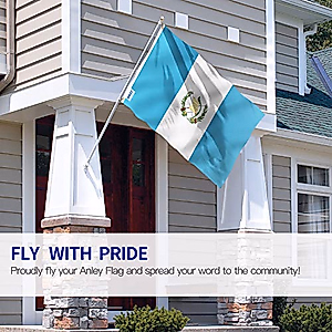 Anley Fly Breeze 3x5 Foot Guatemala Flag - Vivid Color and Fade Proof - Canvas Header and Double Stitched - Guatemalan Country Flags Polyester with Brass Grommets 3 X 5 Ft