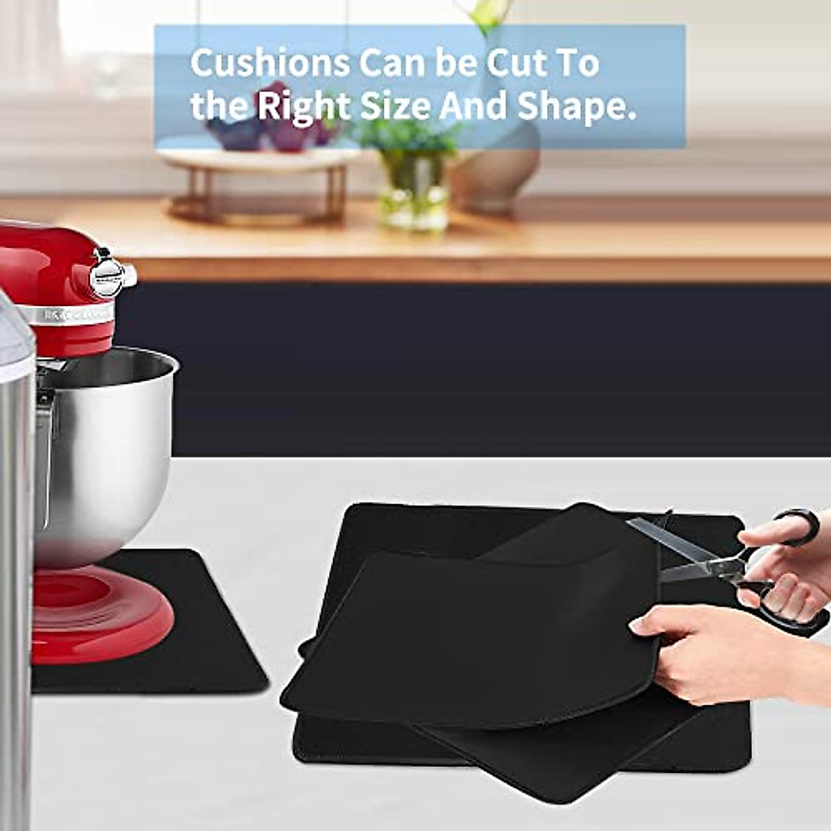 Air Fryer Heat Resistant Mat Kitchen Countertop Heat Protector Mats Kitchen Countertop Protector Appliance Slider Mat for Air Fryers Toaster Ovens Coffee Maker Blender and More