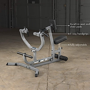 Body-Solid (GSRM40) Adjustable Seated Row Machine for LAT and Back Workouts, Commercial and Home Gym Equipment