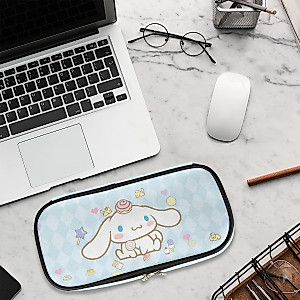 Cartoon Pencil Case, Pencil Box with Zipper, Large Capacity Pen Bag for School Supplies Gift