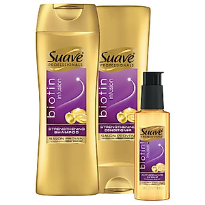 Suave Professionals Strengthening Shampoo, Biotin Infusion, 28 oz