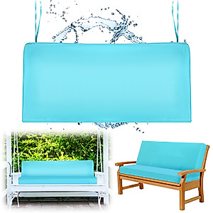 SmoothNovelty 42x18 Inch Patio Bench Cushion Covers Outdoor Waterproof UV Protection Loveseat Swing Replacement Cover with Tie Zipper Adjustable Strap Garden Seat Sofa Furniture Cushion Cover