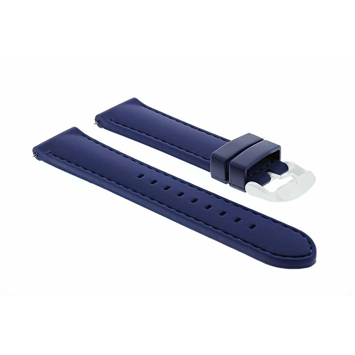 Ewatchparts 20MM RUBBER DIVER WATCH STRAP BAND FOR IWC PILOT PORTUGESE TOP GUN WATCH BLUE