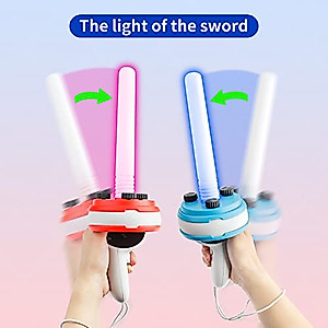 FANPL VR LED Sword for Oculus Quest 2 Controller, Lightsabers Handle Grip for Beat Sabe Accessories, Enhanced Gaming Experience (2 Pack)