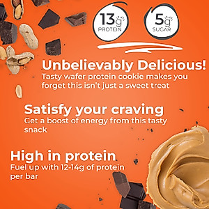 Power Crunch Protein Wafer Bars, Peanut Butter Crème, 1.4 Ounce & Protein Wafer Bars, Chocolate Mint, 1.4 Ounce & Protein Wafer Bars, Peanut Butter Fudge, 1.4 Ounce