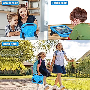 Amazon Fire Max 11 Tablet Case for Kids (13th Generation, 2023 Release), Patamiyar Lightweight Shockproof Kids Case with Handle Stand for Kindle Fire Max 11 Tablet - Blue