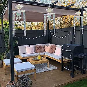 Bird Scare Device, Hanging Reflector Board to Scare Bird Away, Reflective Owl Scarecrow Keep Bird Away from Garden, Patio, Windows, Balcony, Orchard